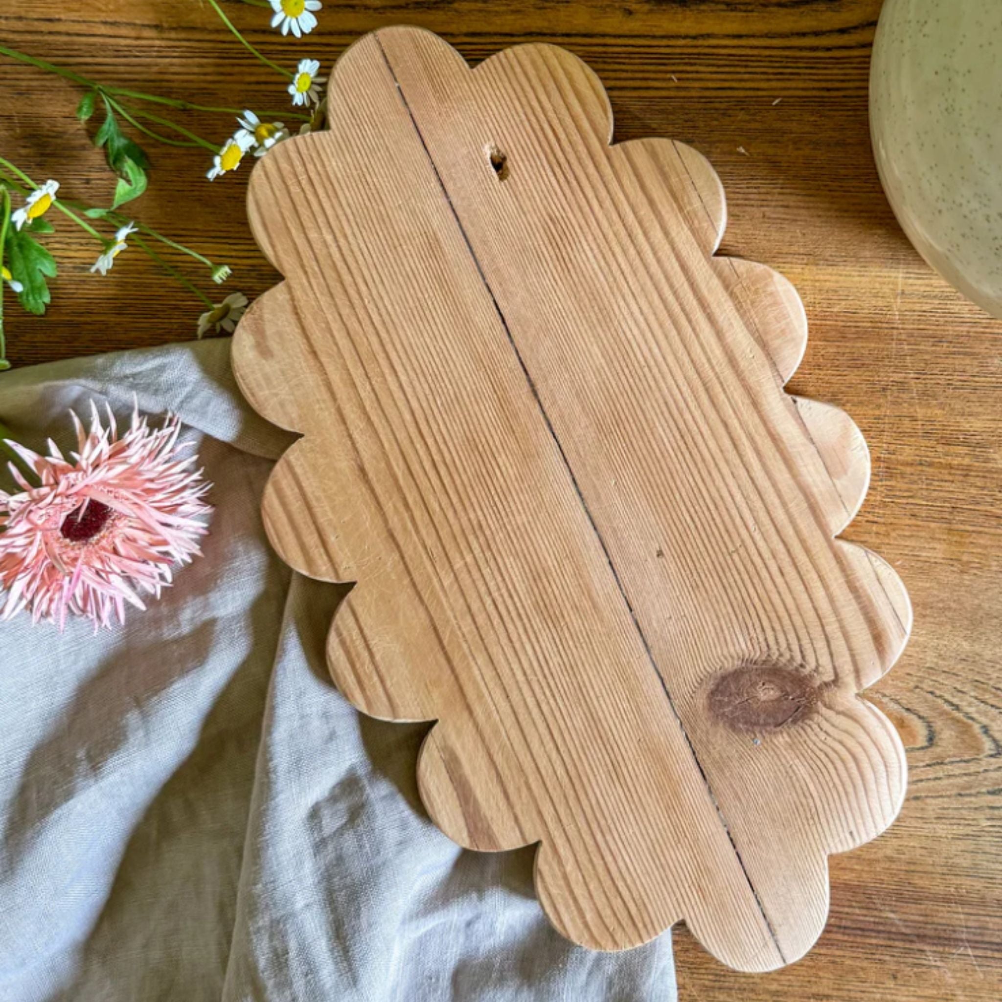 Oval Scallop Serving Board Pottering Homewares Oval Scallop Serving Board Pottering Homewares
